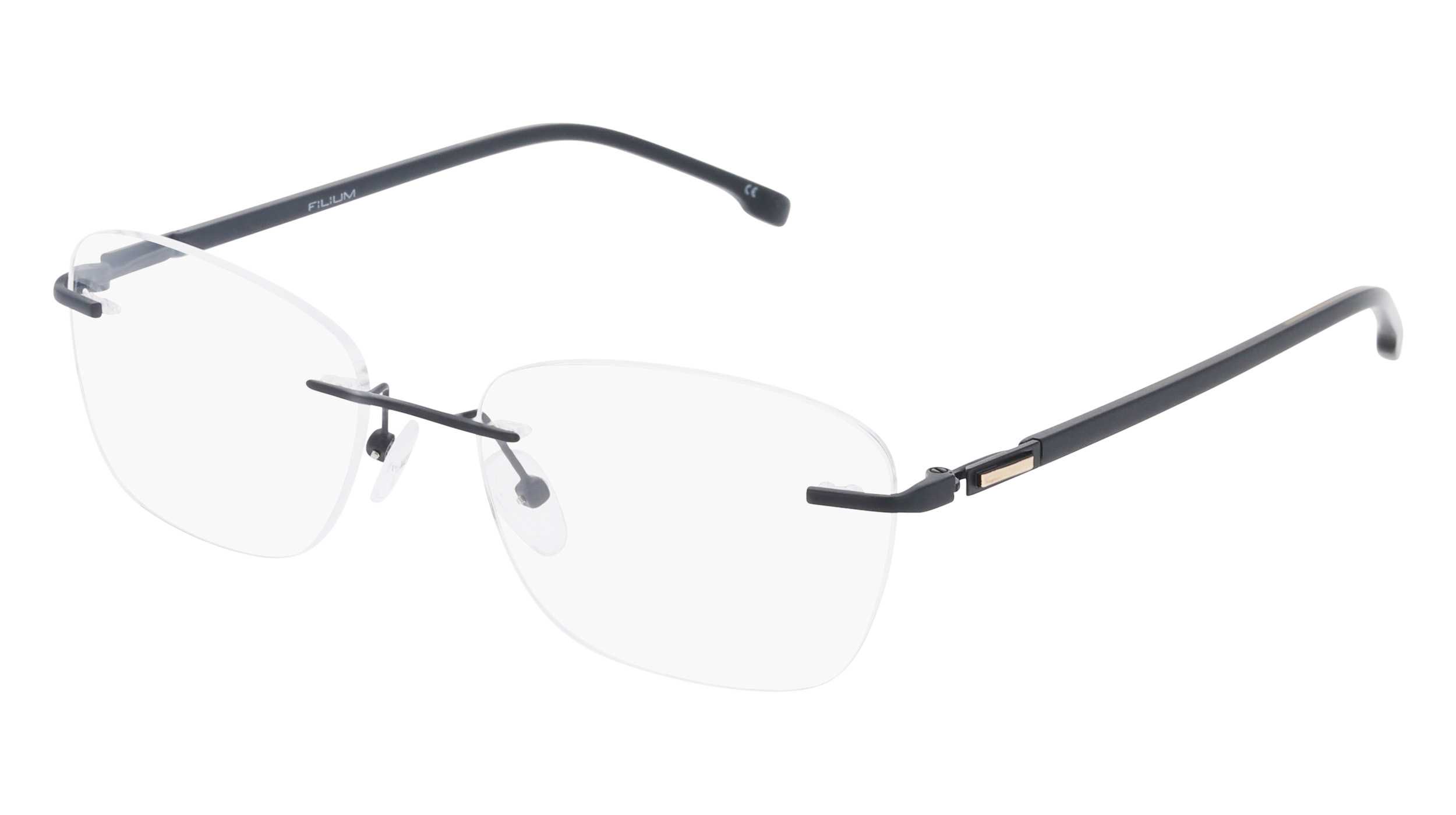 Lunettes de vue FILIUM FI 2406 NODO 56/17 Mixte Noir / Doré Carrée ...