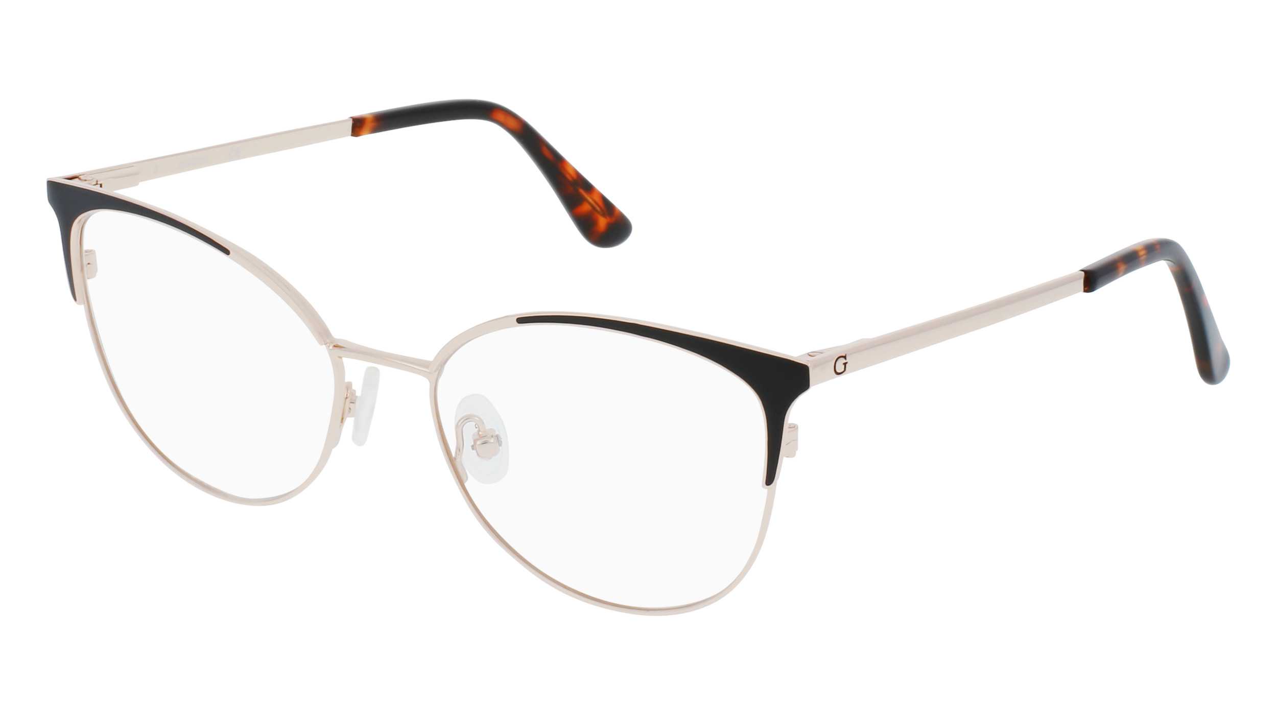 Eyeglasses GUESS GU 2704 050 52/16 Woman Doré pale Cat Eye Full Frame ...