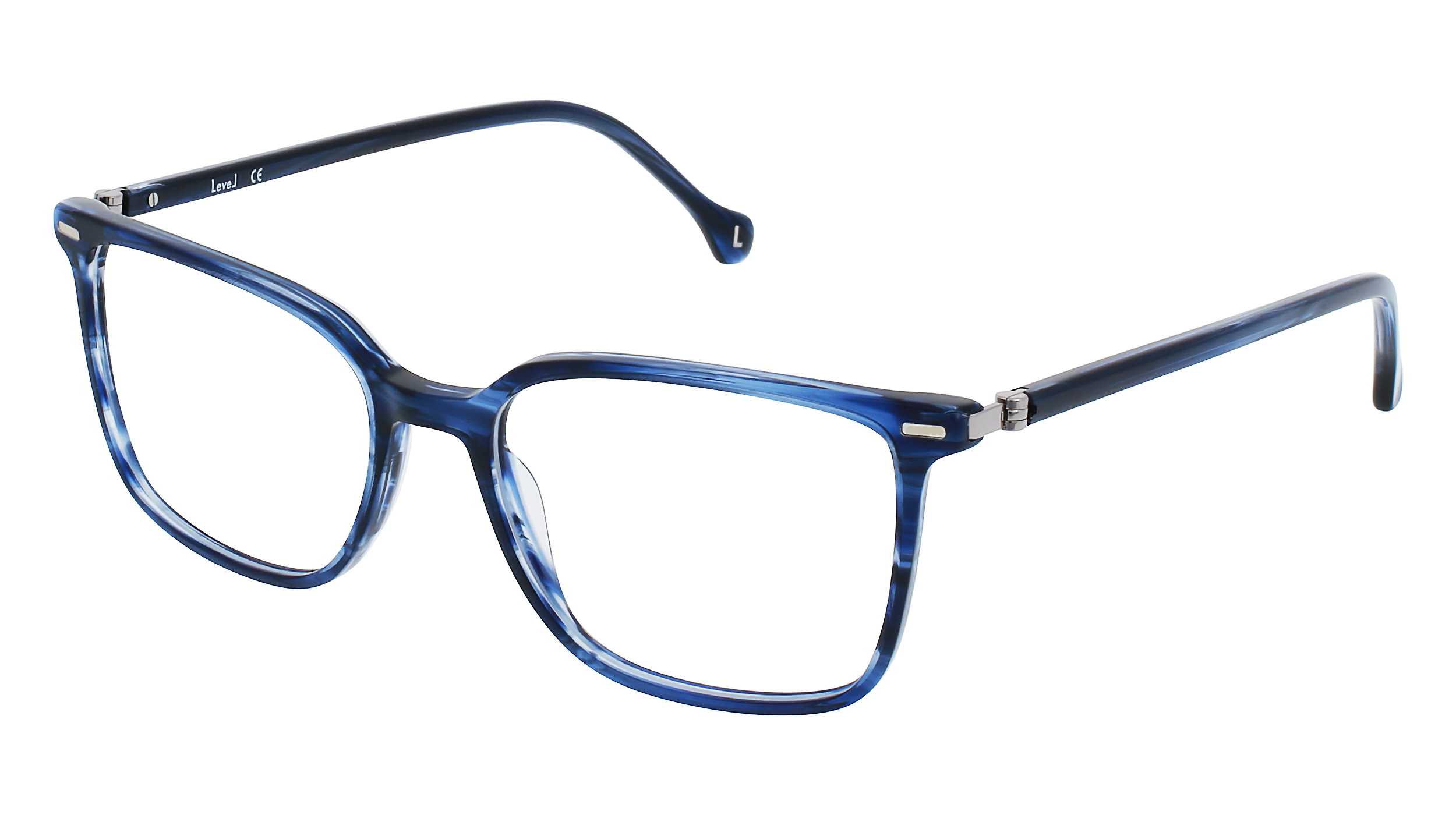 Eyeglasses LEVEL LE 2370 BLEU 53/17 Woman Marron rectangle frames Full ...