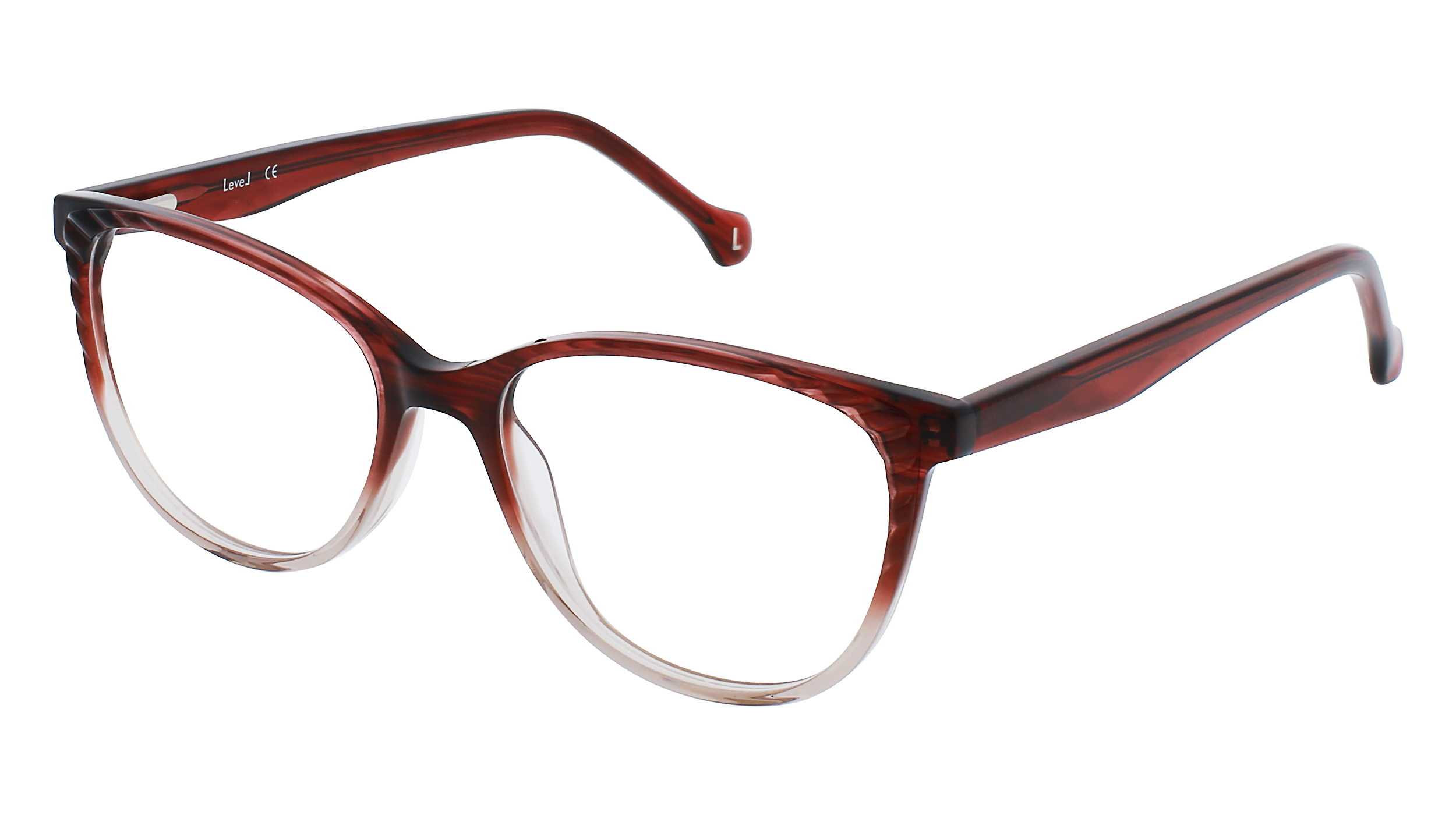Eyeglasses LEVEL LE 2395 ROUG 52/16 Woman Rouge butterfly Full Frame ...