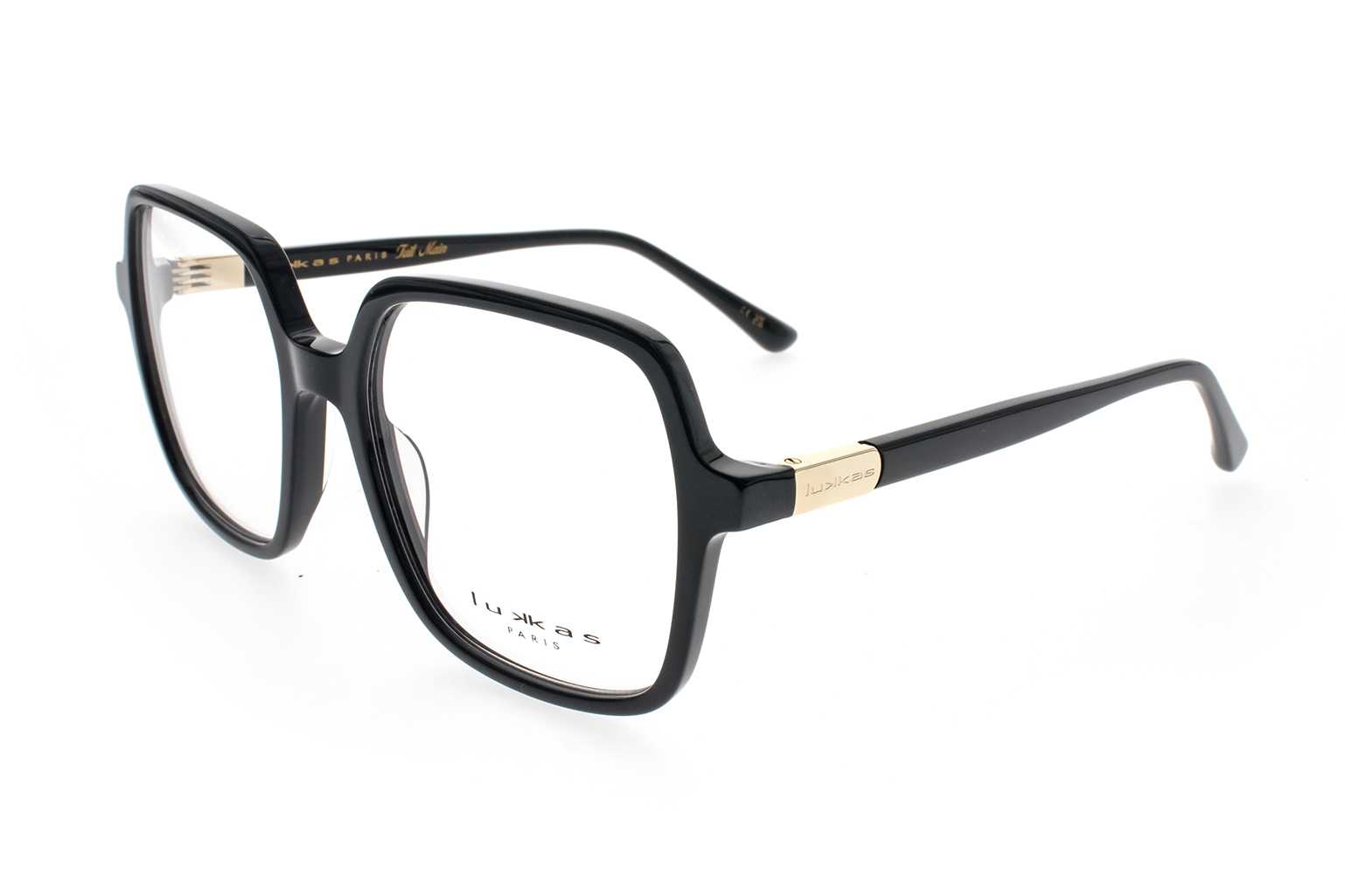 Eyeglasses LUKKAS LU 2612 BATIGNOLLE NOIR 54/18 Woman Noir square ...