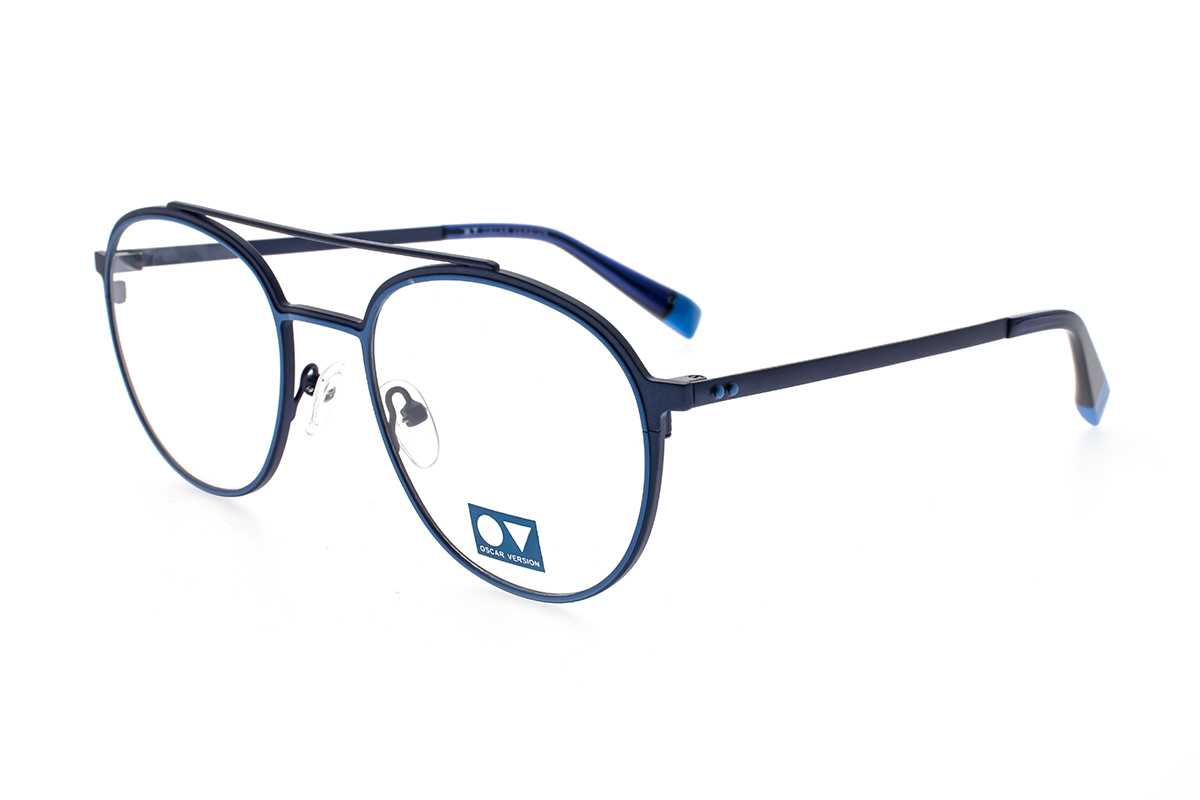 Eyeglasses OSCAR VERSION OV 2515 BLEU 52/20 Man Bleu Round Full Frame ...