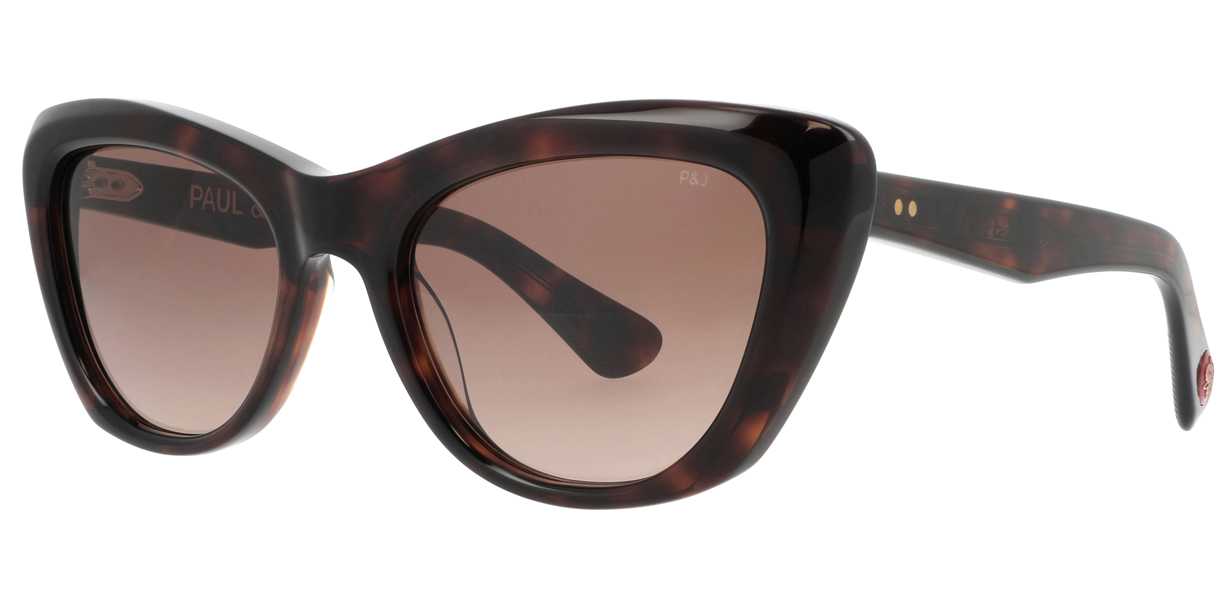 משקפי שמש PAUL & JOE PJ FIORA03 E138 52/18 נשים Ecaille foncée CAT EYE ...
