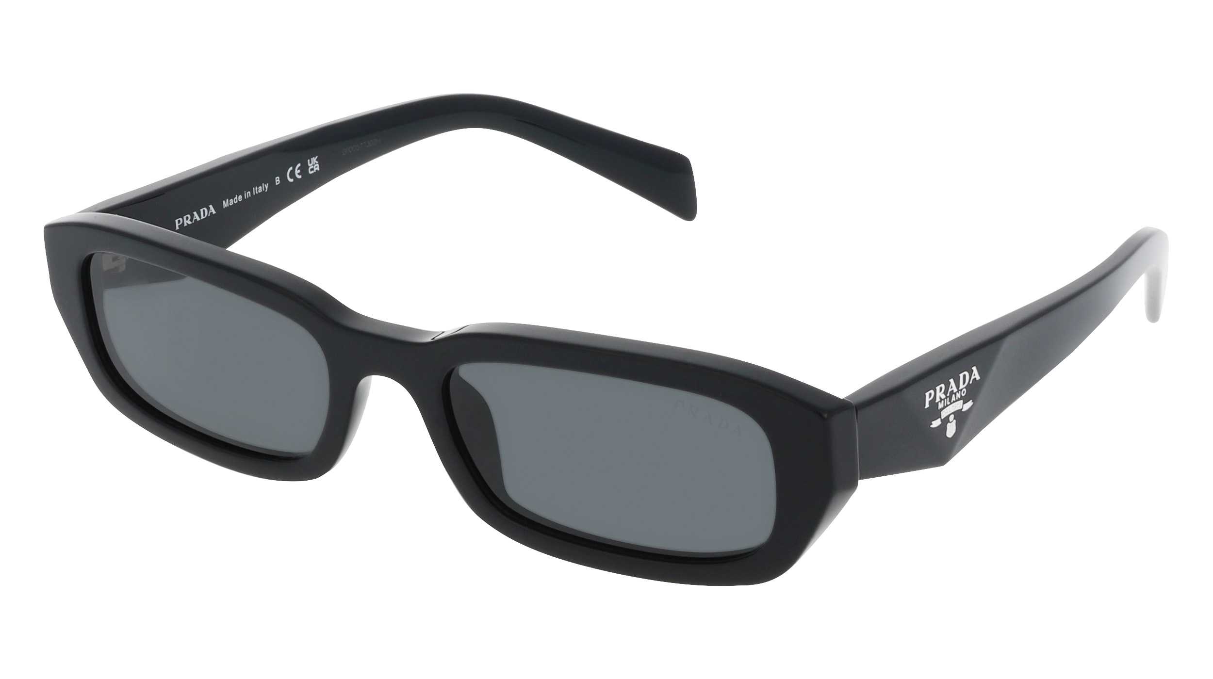 Lunettes de soleil PRADA PR B06S 16K08Z 53/19 Femme Noir Rectangle ...