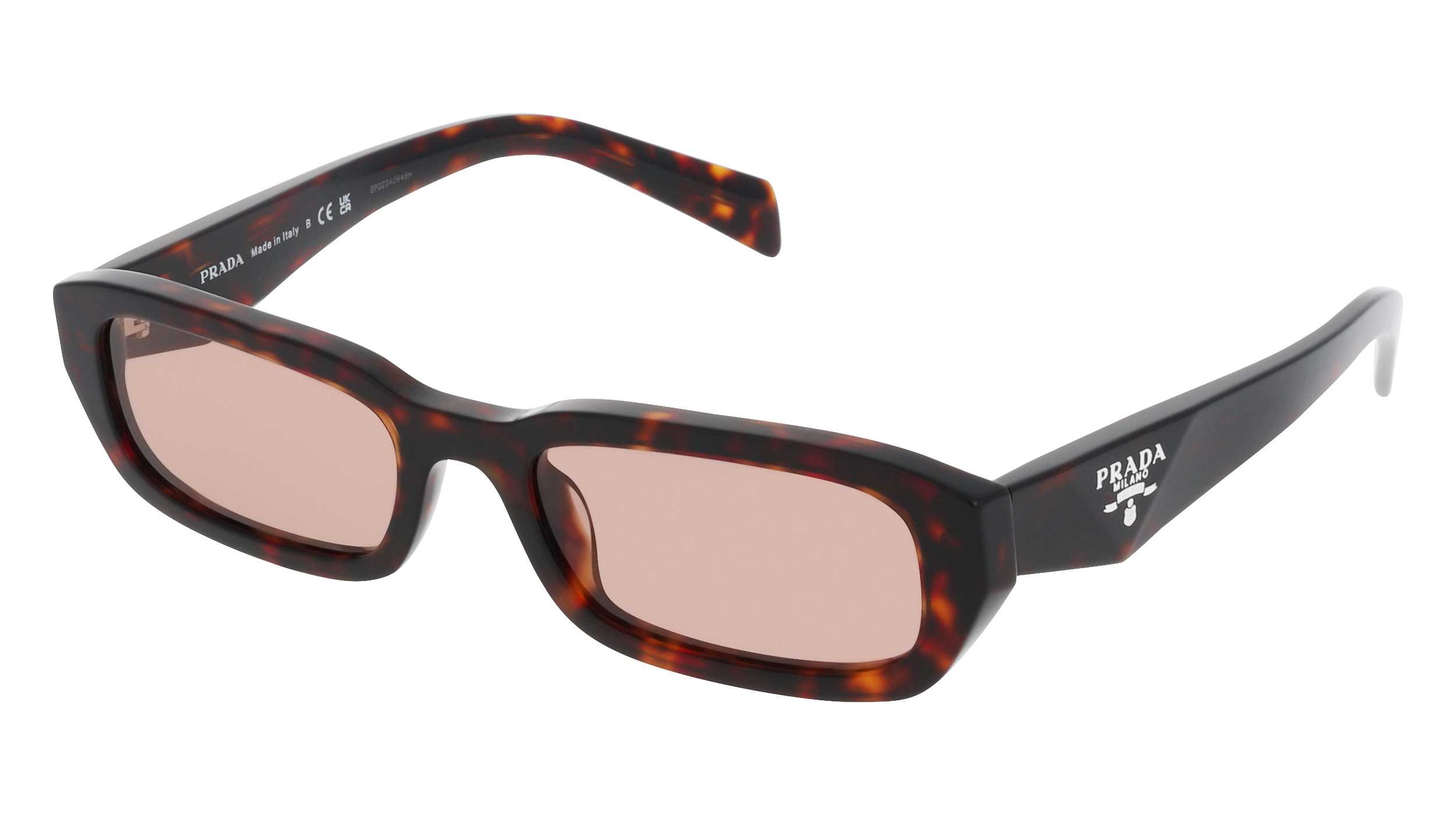 Lunettes de soleil PRADA PR B06S 17N60B 53/19 Femme Ecaille Rectangle ...