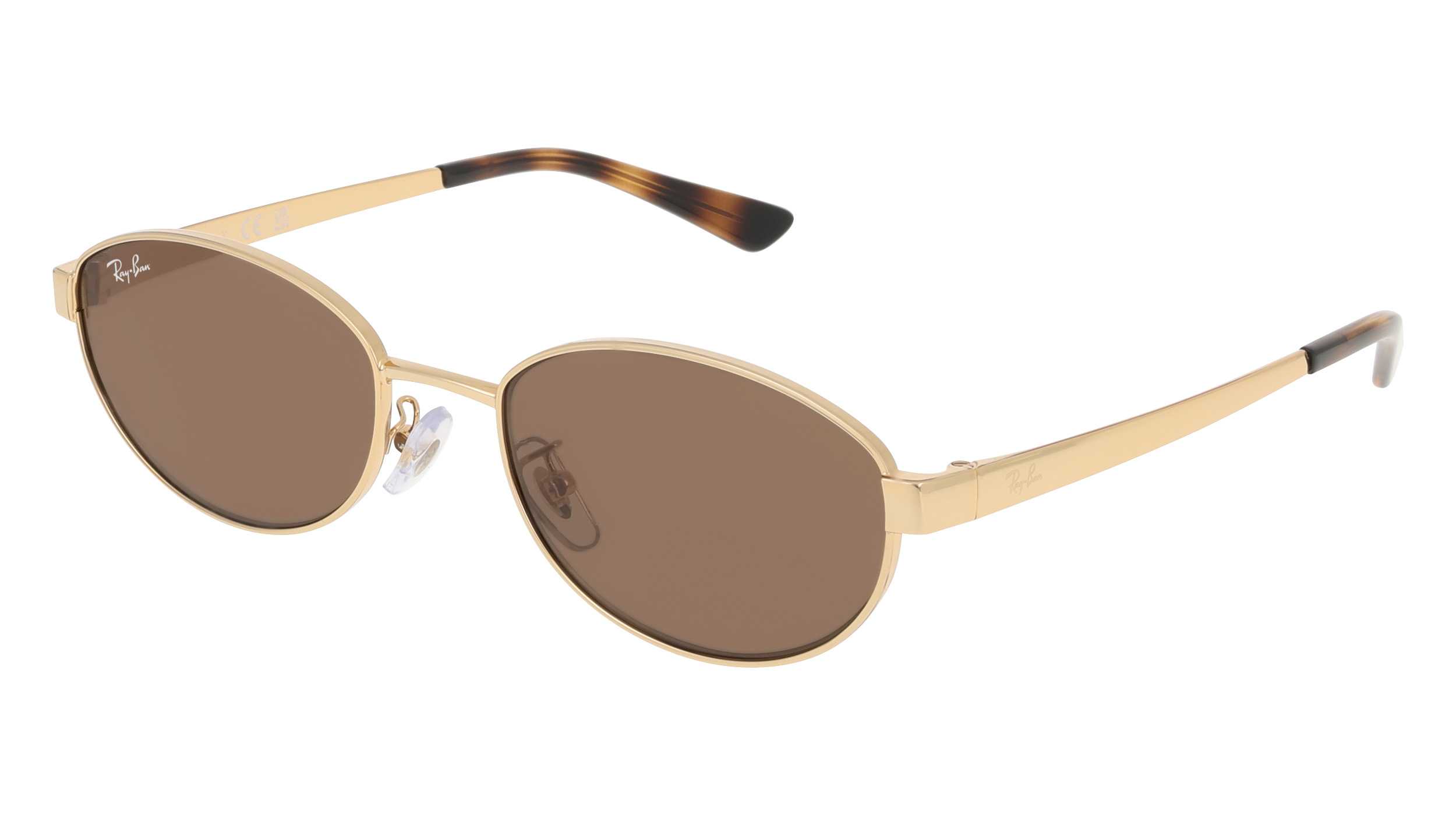 Lunettes de soleil RAY-BAN RB 3774D 001/73 55/19 Mixte Doré Ovale ...
