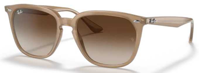 Lunettes de soleil RAY-BAN RB 4362 616613 55/18 Mixte Marron clair ...