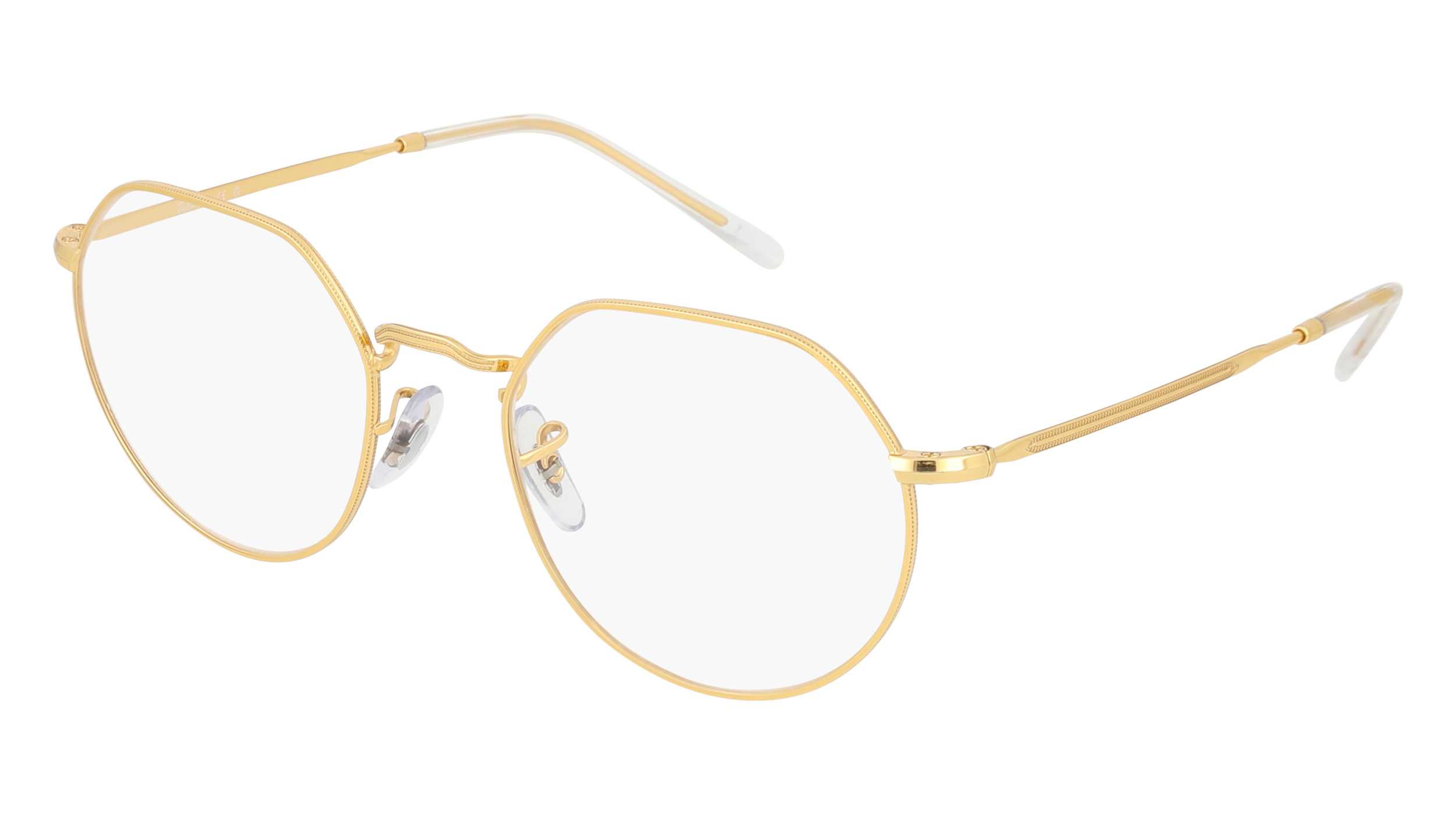 Eyeglasses RAY-BAN RX 6465 3086 51/20 Unisex Doré Irregular Full Frame ...