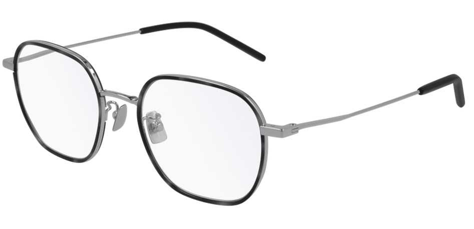 Eyeglasses SAINT LAURENT SL 397/F 002 52/20 Unisex Argent square frames ...