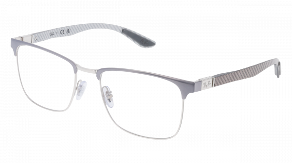 Eyeglasses RAY-BAN RX 8421 3125 54/19 Unisex Gris / Argent square ...